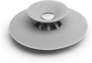 umbra flex drain stop/hair catcher, grey