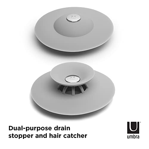 Umbra Flex Drain Stop/Hair Catcher, Grey