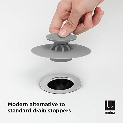 Umbra Flex Drain Stop/Hair Catcher, Grey