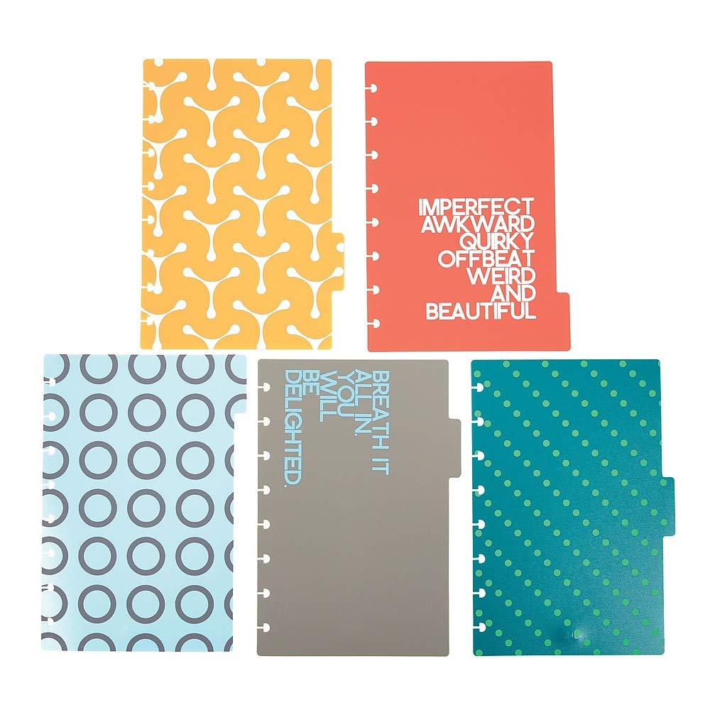 Staples 2103823 Arc System Tab Dividers Assorted Patterns 6-Inch x 8-1/2-Inch (50046)