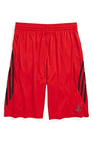 adidas Men's Ultimate Core Short (Large, Scarlet/Black)