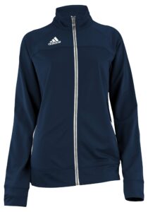 adidas women's climalite utility jacket,navy/white small