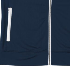 adidas Women's Climalite Utility Jacket,Navy/White Small