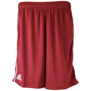 adidas men's climacool utility short without pockets burgundy-white