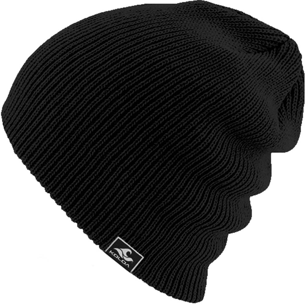 Joe's USA Koloa Surf Co. Original Soft & Cozy Beanies (Black - One Size)