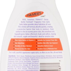 Palmer's Cocoa Butter Formula Lotion, Fragrance Free 8.50 oz (Pack of 3)