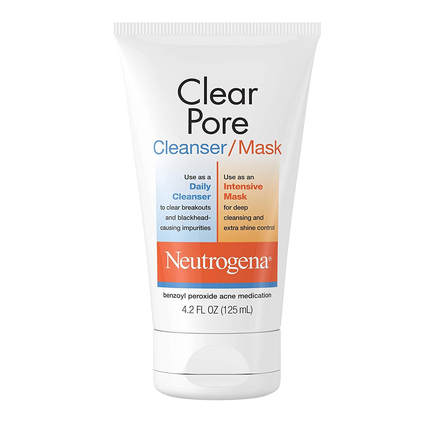 Neutrogena Clear Pore Cleanser/Mask 4.20 oz (Pack of 2)