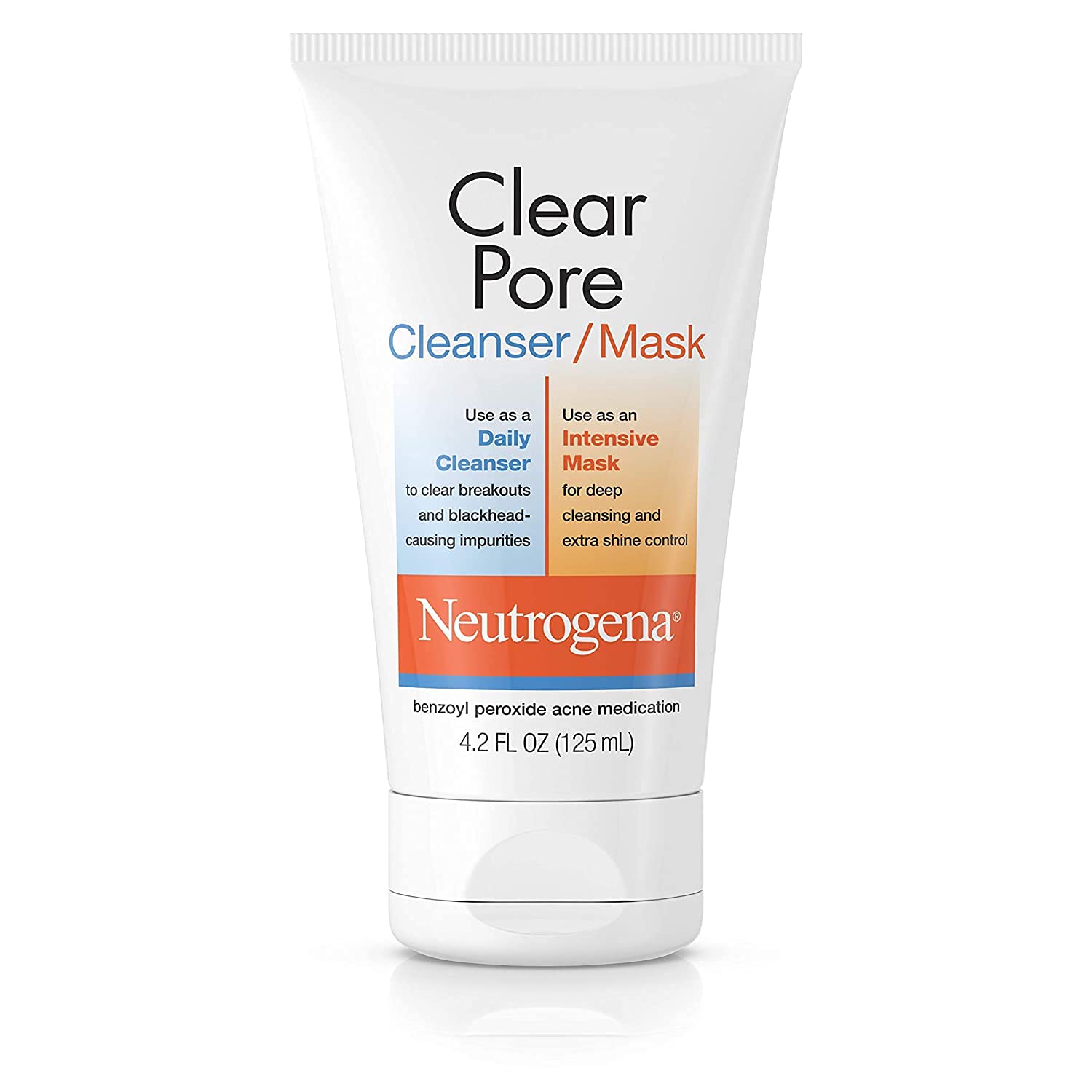 Neutrogena Clear Pore Cleanser/Mask 4.20 oz (Pack of 2)