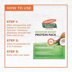 Palmer's Coconut Formula Moisture Boost 2.1 Oz. Protein Pack (Pack of 3)