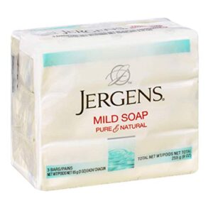 Jergens Mild Soap 3 Bars 3 oz ea (Pack of 2)