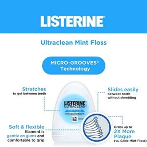 Listerine Ultraclean Floss, 30 Yards each (Value Pack of 12)