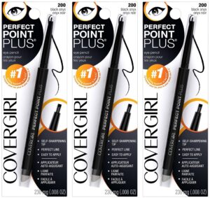 cover girl 63222 200blkonx black onyx perfect point eyeliner pencil