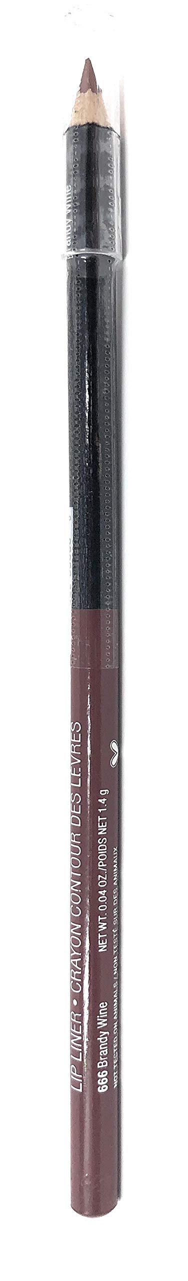 Wet n Wild Color Icon Lip Liner Pencil, Brandy Wine [666] 0.04 oz (Pack of 4)