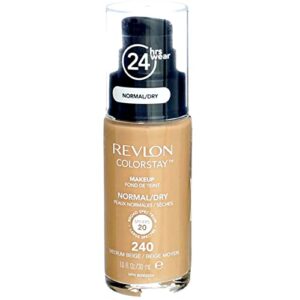 revlon colorstay for normal/dry skin makeup, medium beige 1 oz (pack of 3)