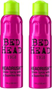 tigi unisex bed head headrush shine mist hair spray, 5.3 ounce (pack of 2)