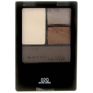 maybelline new york expert wear eyeshadow quads, natural smokes [02q] 0.17 oz (pack of 2)