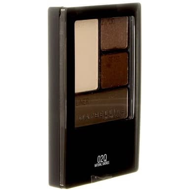 Maybelline New York Expert Wear Eyeshadow Quads, Natural Smokes [02Q] 0.17 oz (Pack of 2)