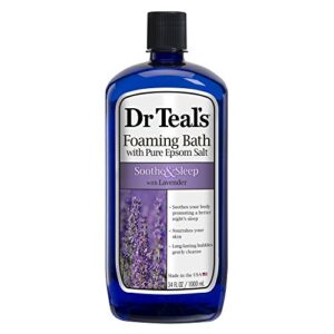 dr teal's foaming bath, soothe & sleep 34 oz (pack of 5)