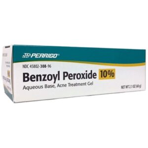 perrigo 10% benzoyl peroxide acne treatment gel 2.1 oz (pack of 2)