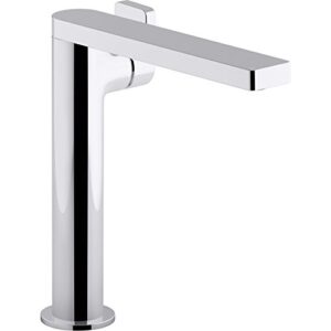 kohler k-73168-4-cp 73168-4-cp composed tall single bathroom sink faucet with lever handle, polished chrome