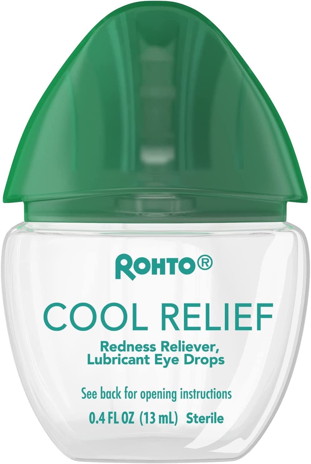 Rohto Cool Cooling Eye Drops, Dual Action, 0.4 Ounces each (Pack of 7)