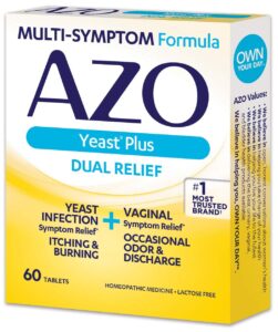 azo yeast plus tablets 60 ea (pack of 5)