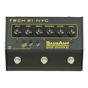 tech 21 sansamp programmable bass driver di pedal