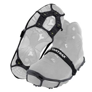 yaktrax spikes for walking on ice and snow (1 pair), alloy steel