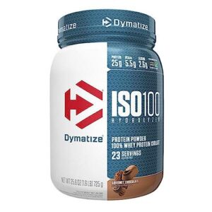 dymatize iso 100 hydrolyzed whey protein isolate - gourmet chocolate 1.6 lbs