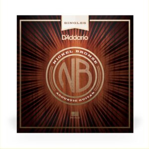 d'addario nb024 nickel bronze wound acoustic guitar single string