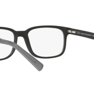 A|X ARMANI EXCHANGE Men's AX3029 Square Prescription Eyeglass Frames, Matte Black/Demo Lens, 54 mm