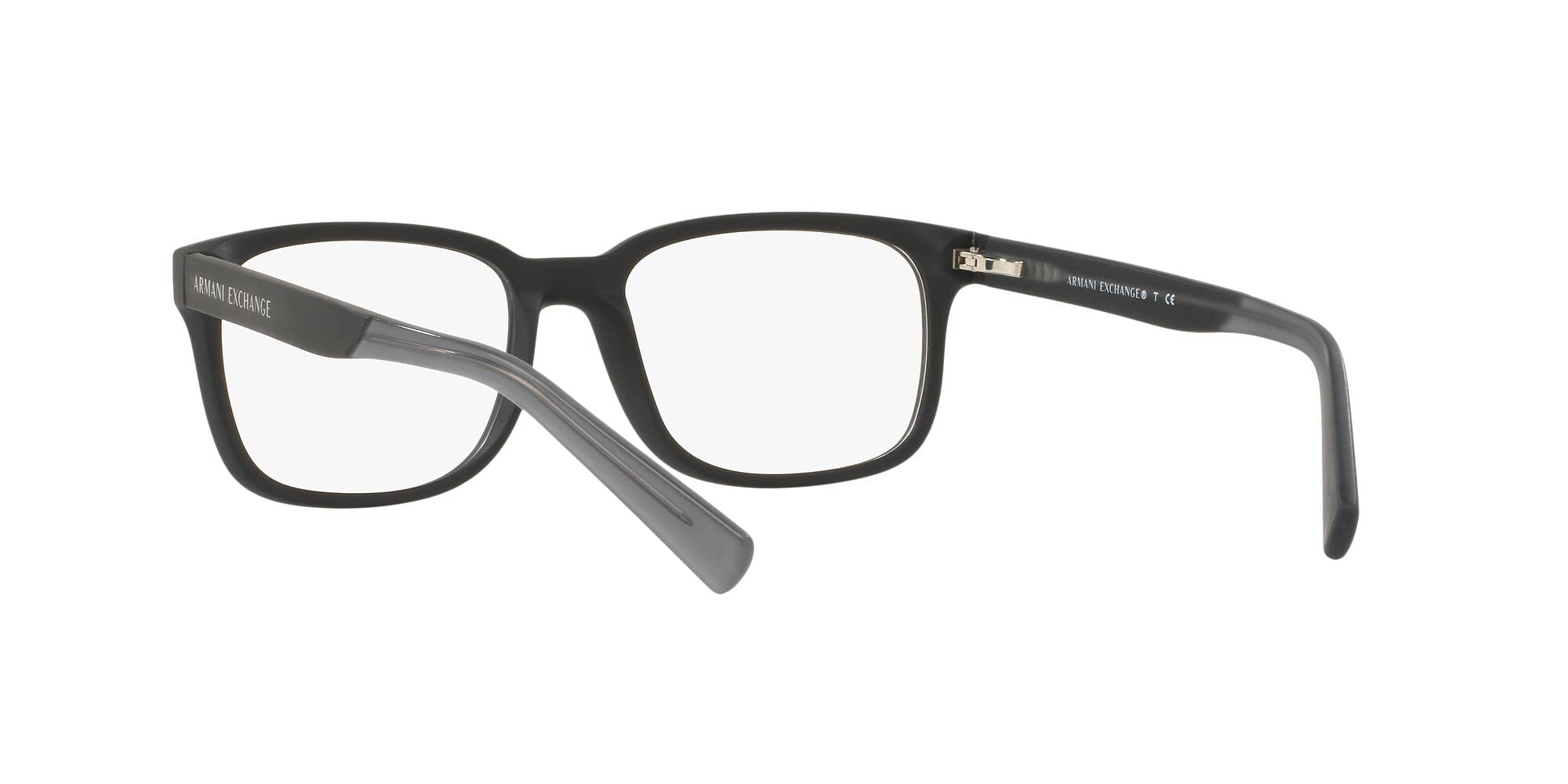 A|X ARMANI EXCHANGE Men's AX3029 Square Prescription Eyeglass Frames, Matte Black/Demo Lens, 54 mm