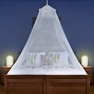 mosquito net for single to king-sized beds – fully-enclosed bed canopy for travel or decoration – free bag, hanging kit & adhesive ceiling hooks for easy setup