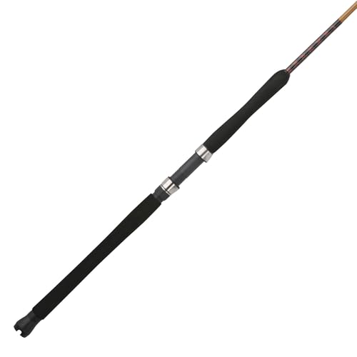 Ugly Stik 6’6” Tiger Elite Jig Spinning Rod, One Piece Nearshore/Offshore Rod, 50-100lb Line Rating, Heavy Rod Power, 4-7 oz. Lure Rating, Versatile and Dependable