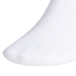 adidas Originals Trefoil No Show Socks (6-Pair), White/Black, Large