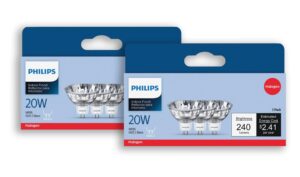 philips 415687 indoor flood 20-watt mr16 12-volt light bulbs 3pk x2