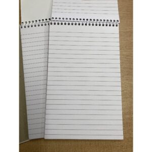 3 x shorthand notepads notebook pad ruled top wiro spiral bound value letters