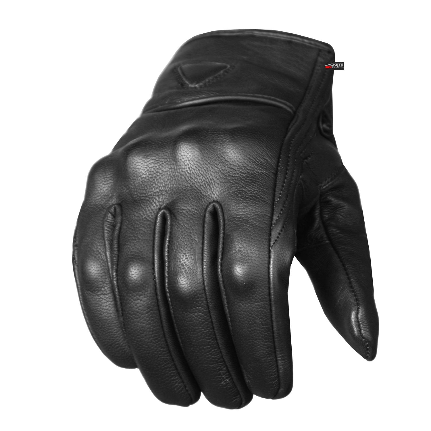 Jackets 4 Bikes Men's Premium Leather Street Motorcycle Protective Cruiser Biker Gel Gloves S