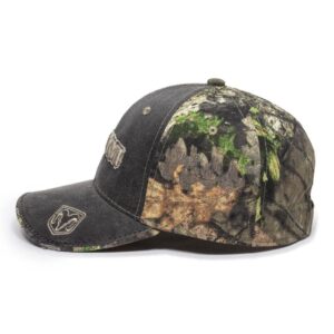 Hat - RAM Camouflage Weathered Ball Cap 3-D Embroidered with Applique