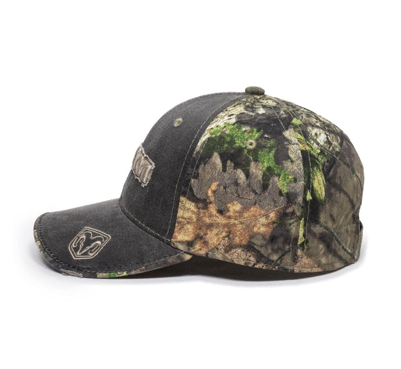 Hat - RAM Camouflage Weathered Ball Cap 3-D Embroidered with Applique