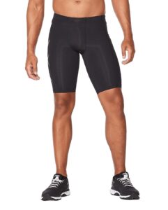 2xu men's core compression shorts, black/nero, medium