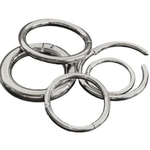 Lobal Domination 1 Piece Hinged Segment Ring/Septum Clicker 316L Surgical Steel - Choose your Gauge/Diameter (10g - Diameter 1/2")