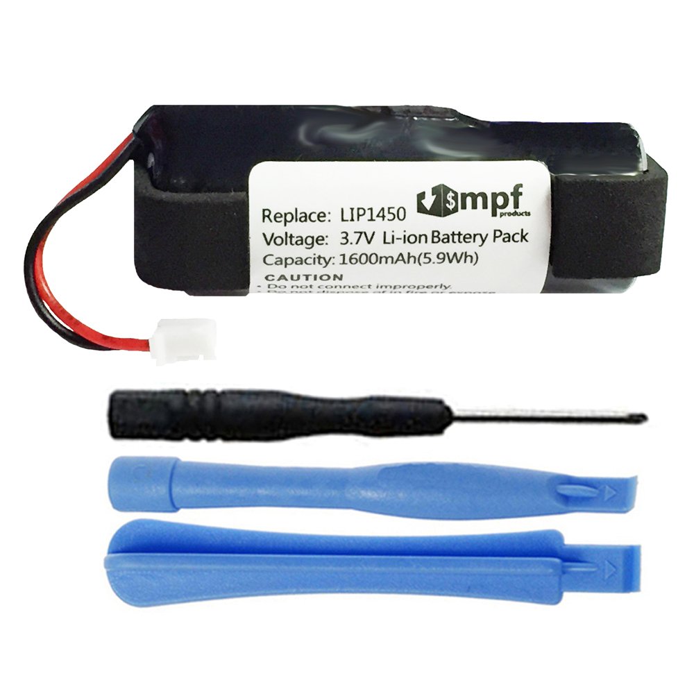 MPF Products 1600mAh Extended LIS1441, LIP1450 Battery Replacement Compatible with Sony PS3 Playstation 3 Move Motion Controller CECH-ZCM1E, CECH-ZCM1U