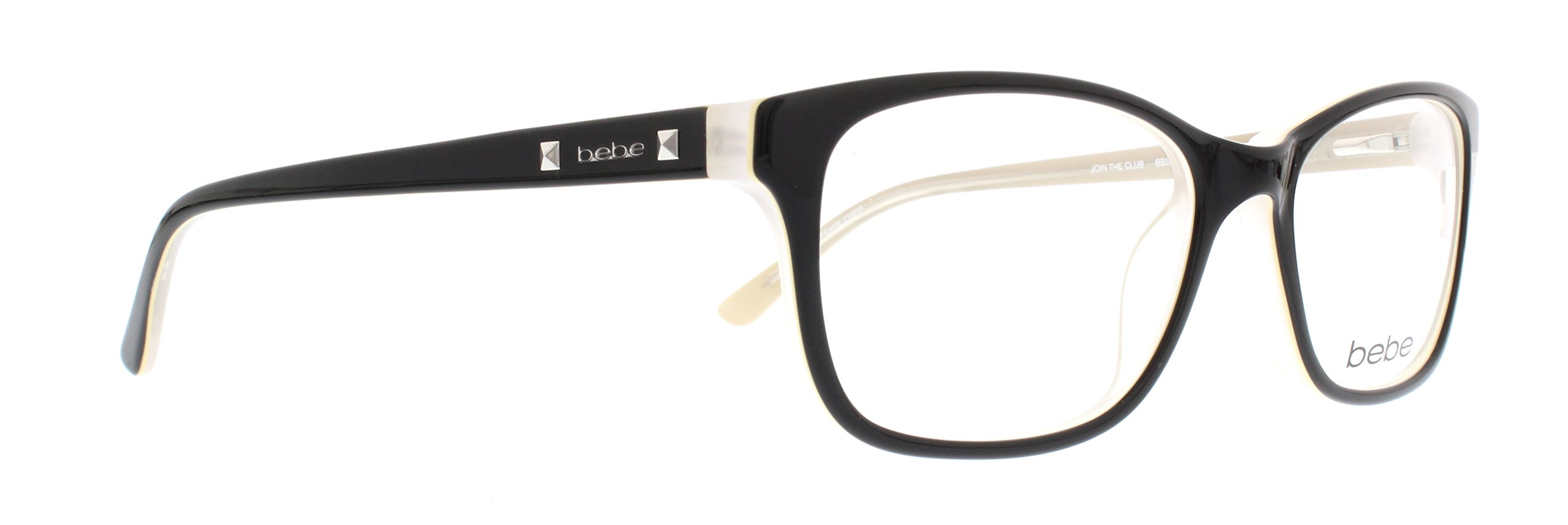 BEBE Eyeglasses BB5075 001 Jet 52MM