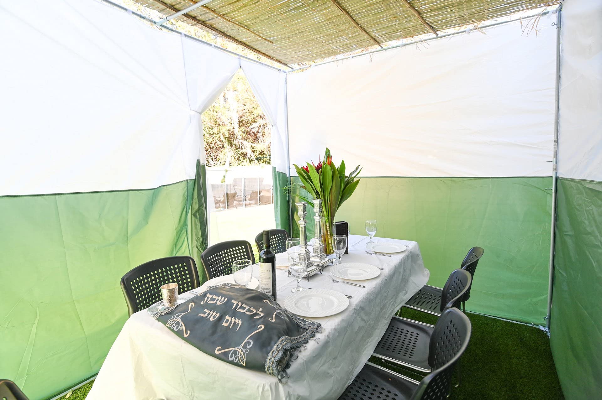 TheSukkahSpot - Easy to Build Sukkah Succah Sukah - Certified Kosher - (8X10)