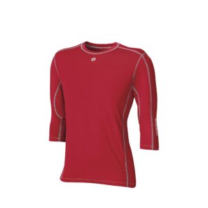 demarini boy's youth comotion mid sleeve, scarlet, small