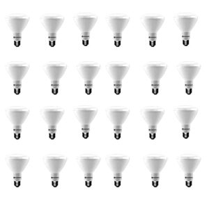 ecosmart daylight led br30 dimmable flood bulb, 65w replacement, 9 watt, 685 lumens - 5000k - indoor/outdoor rated (6-pack)