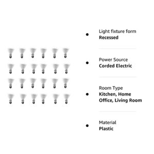 Ecosmart Daylight LED BR30 Dimmable Flood Bulb, 65W Replacement, 9 Watt, 685 Lumens - 5000K - Indoor/Outdoor Rated (6-Pack)