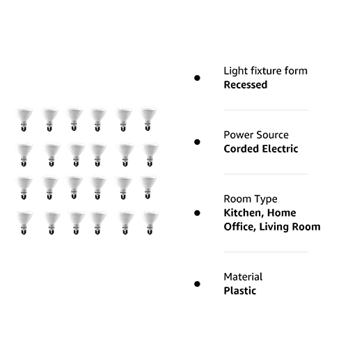 Ecosmart Daylight LED BR30 Dimmable Flood Bulb, 65W Replacement, 9 Watt, 685 Lumens - 5000K - Indoor/Outdoor Rated (6-Pack)