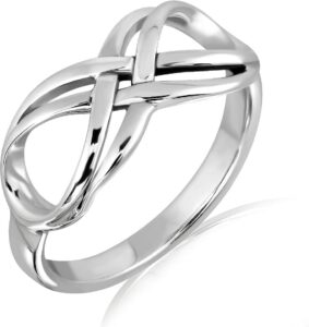 withlovesilver 925 sterling silver celtic double lines infinity ring (6)